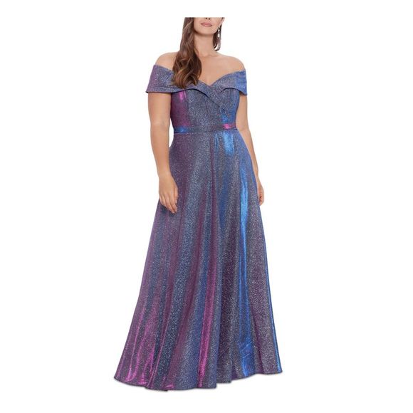 Xscape | Dresses | Xscape Womens Navy Molded Cups Lined Short Sleeve ...